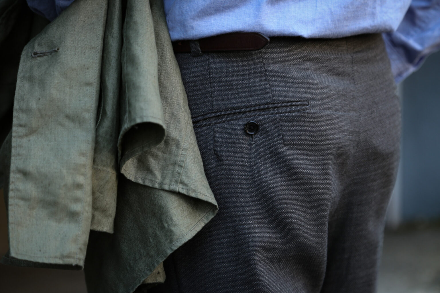 KENNETH FIELD ARCH EXCLUSIVE “CANONICO HOPSACK 2P TROUSER” | ARCH TOKYO