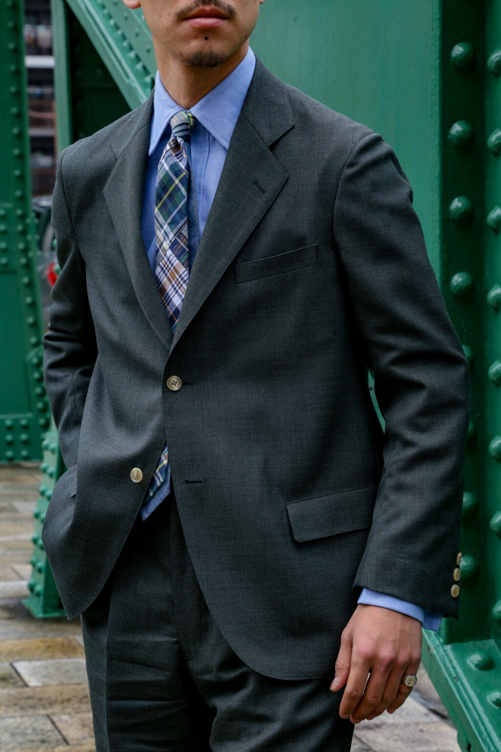 KENNETH FIELD 24SS CANONICO HOPSACK ARCH EXCLUSIVE SUITS | ARCH TOKYO